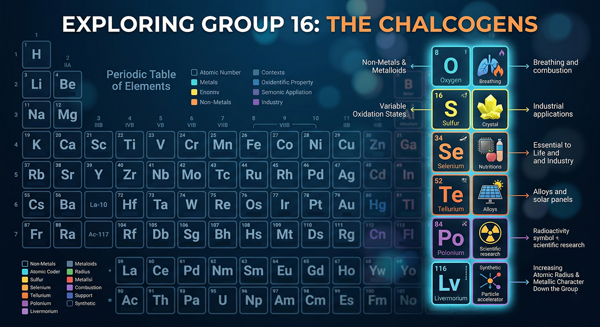 Key elements of the Group 16 Periodic Table explained